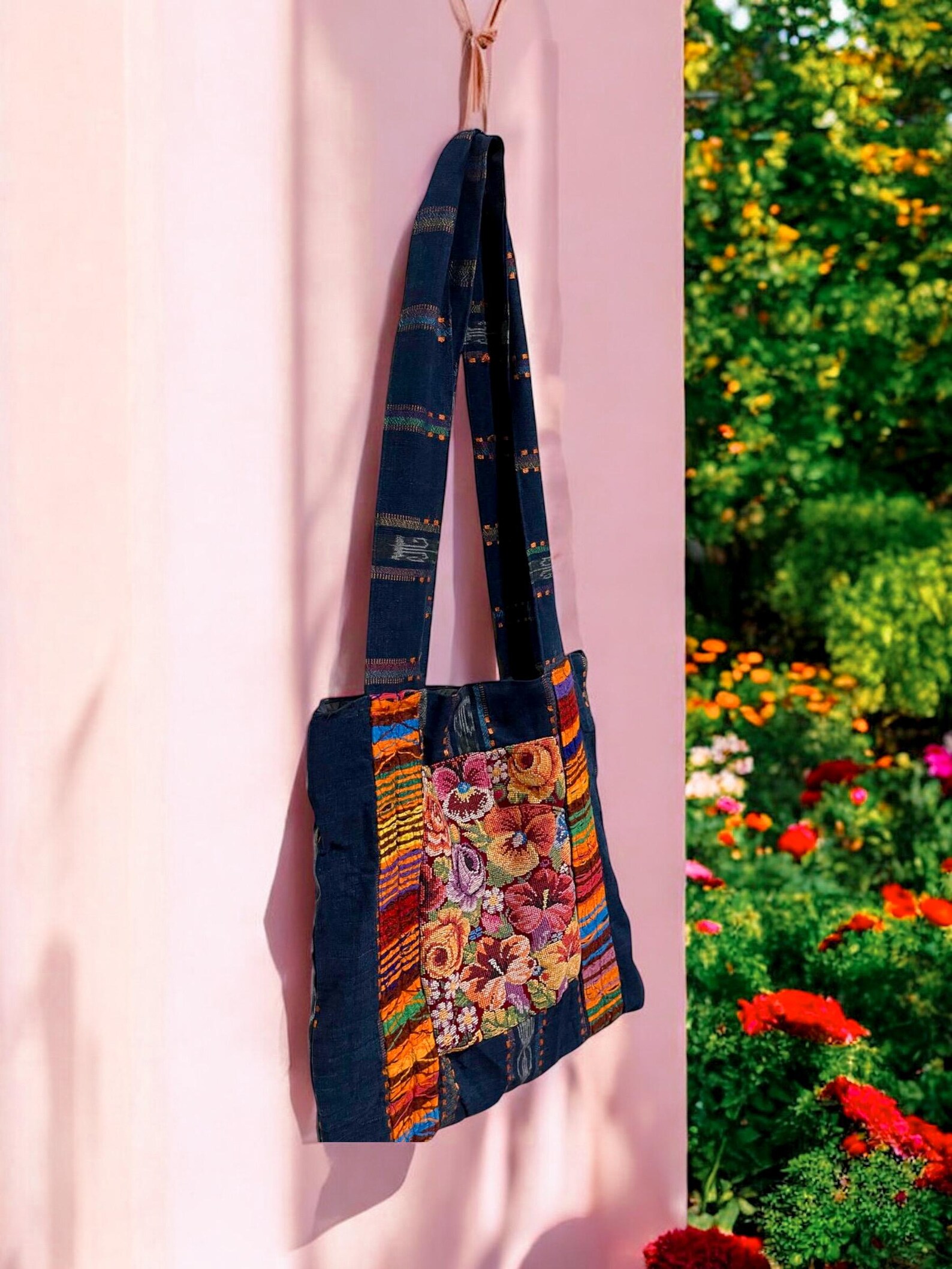 Guatemalan Mayan Tote Bag | Multicolor-jaspe | Indigenous Design ...