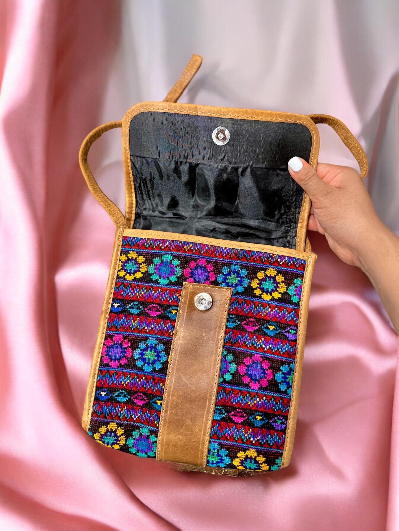 Handwoven Guatemalan Crossbody Bag: Multicolor Ikat Purse - Etsy