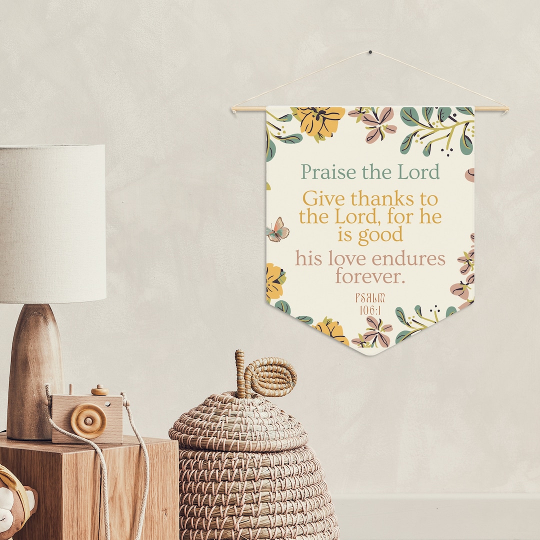 Christian Wall Hanging Psalm Bible Verse Wall Art Scripture Art for ...