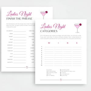 Ladies Night Games, 10 Printable Girls Night Games, Fun Printable Game ...