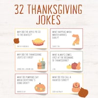Kids Thanksgiving Joke Cards, Funny Lunch Box Notes, Lunchbox Funnies ...