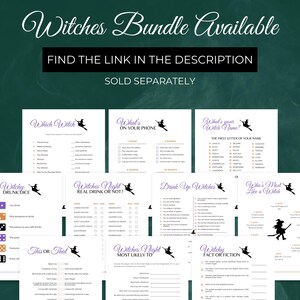 Witches Night Which Witch Game, Printable Witch Matching Game, Fun ...