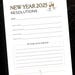 2025 New Year Resolutions, Printable New Year Goals, New Year 2025 ...