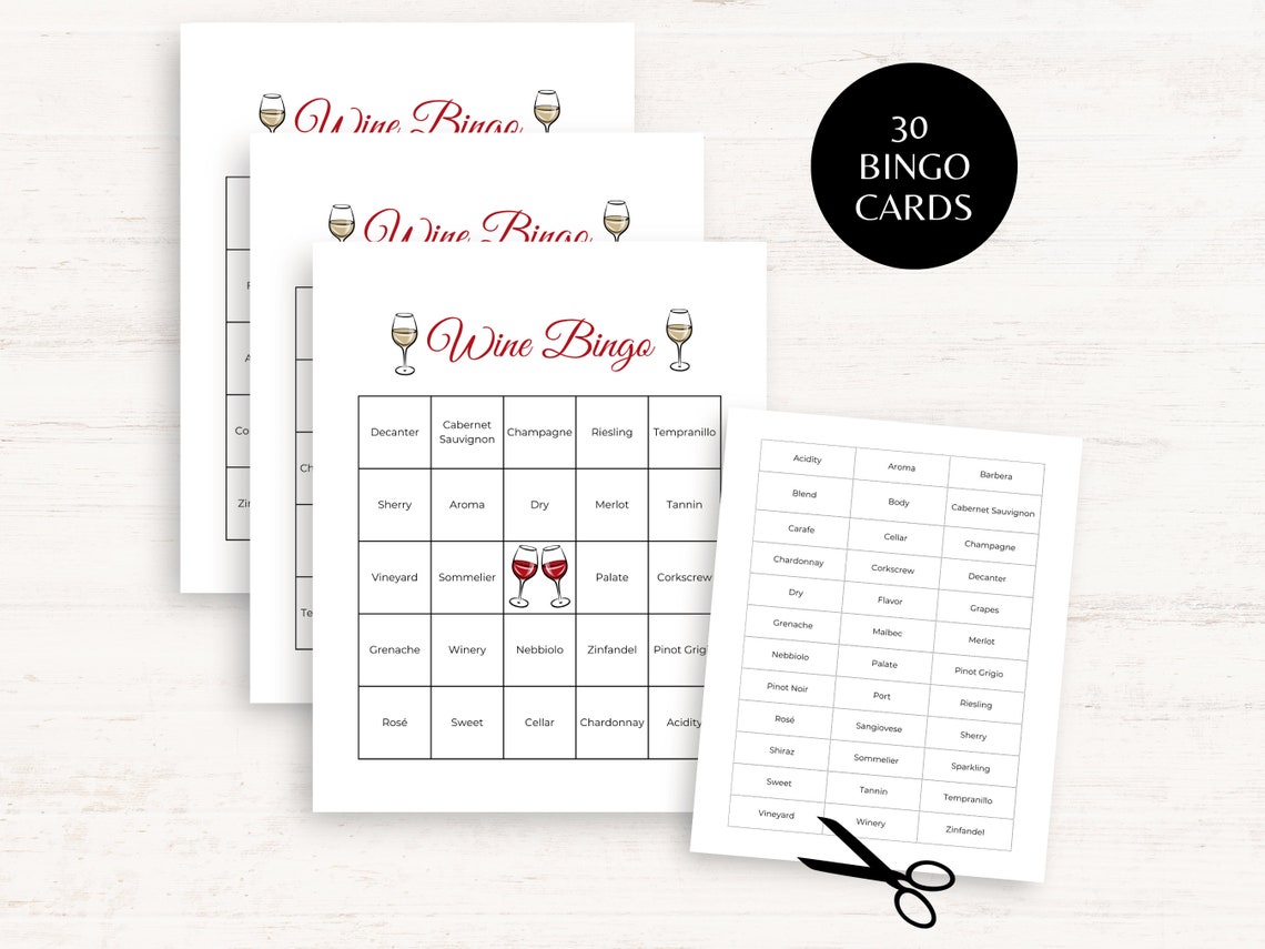 Wine Party Games, 10 Printable Wine Tasting Party Games, Fun Game ...