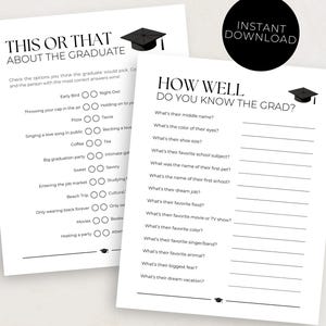 Graduation Game, Who Knows the Graduate Best, How Well Do You Know the ...