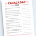 Canada Day Trivia Game, Printable Canada Day Activity for Kids and ...