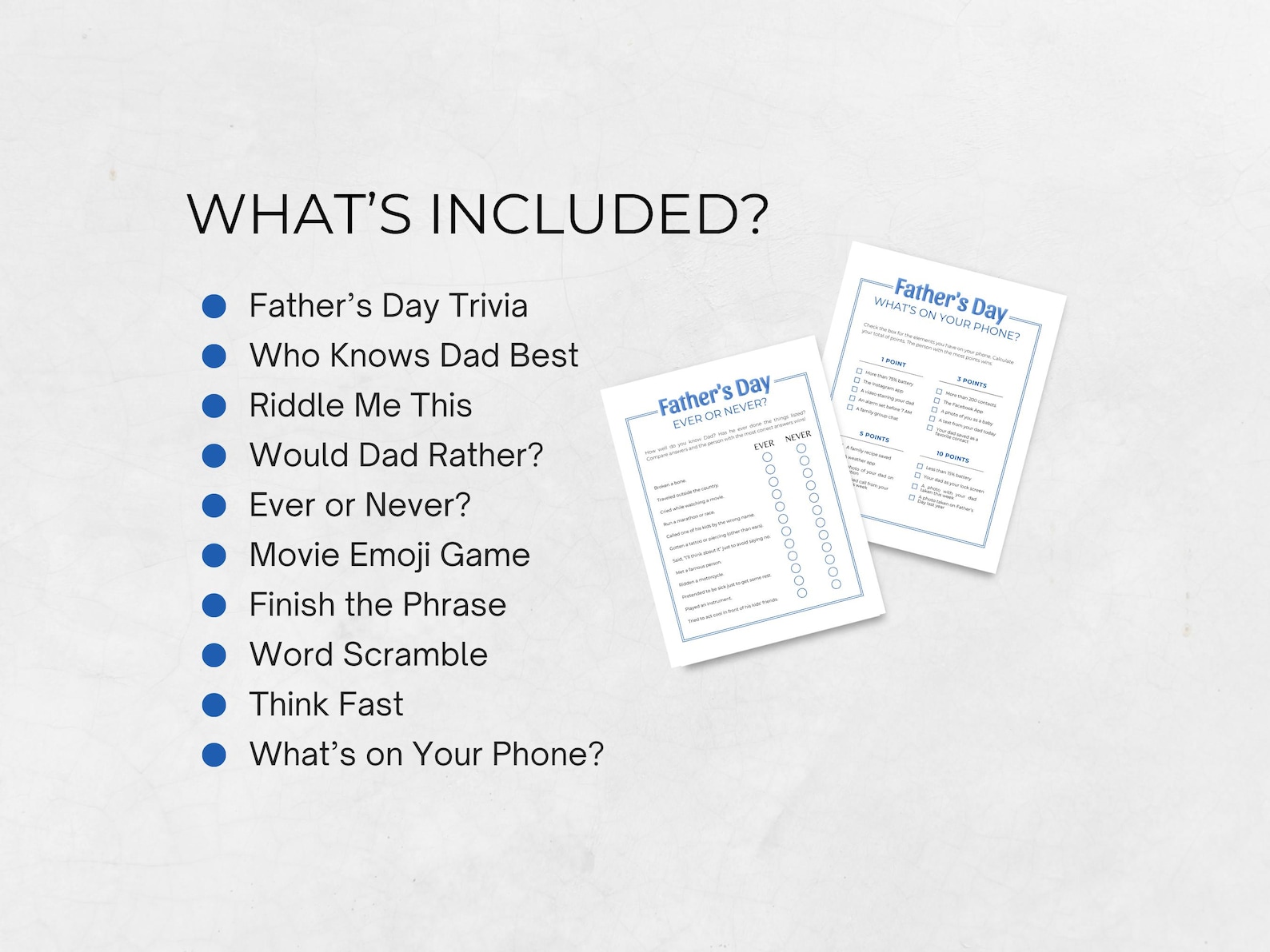Father's Day Games, 10 Printable Father's Day Games, Fun Dad Games ...