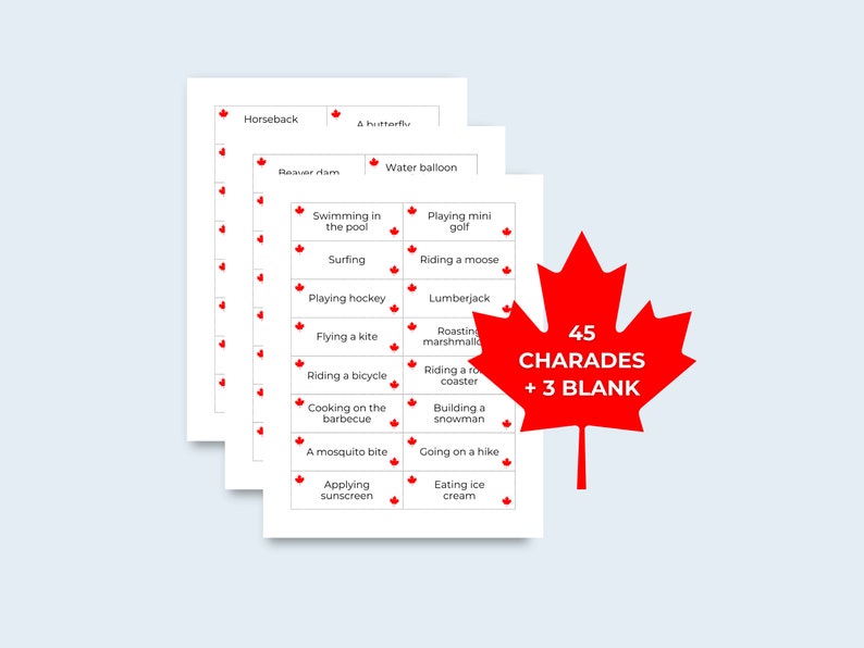 Canada Day Games, 8 Printable Canada Day Activities, Canada Day Game ...