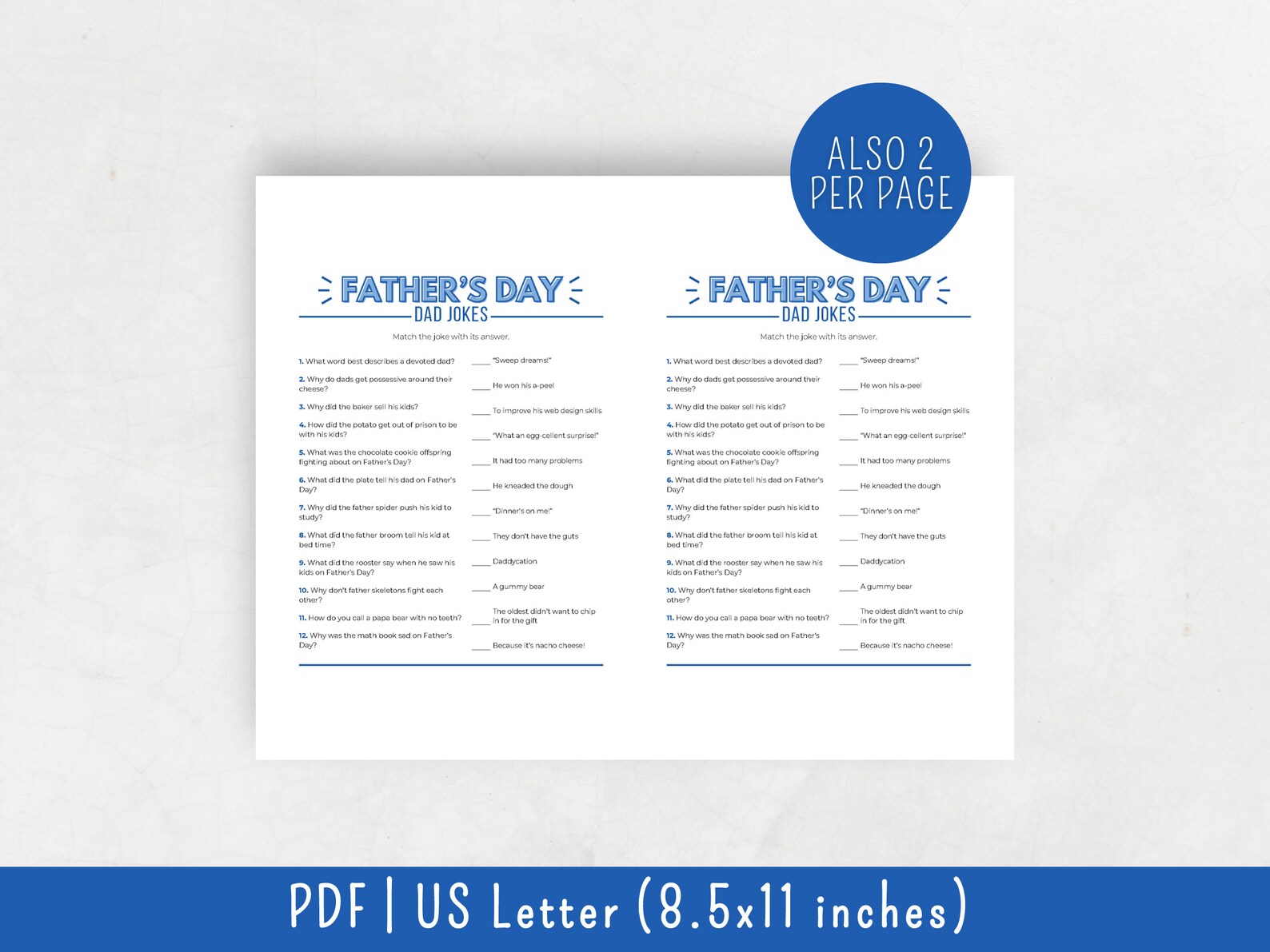 Father's Day Dad Jokes, Printable Father's Day Riddles, Father's Day ...