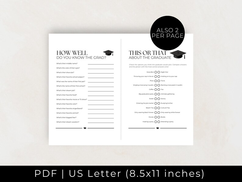 Graduation Game, Who Knows the Graduate Best, How Well Do You Know the ...