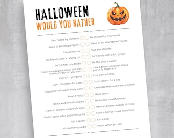 Halloween Would You Rather Game, Halloween This or That Game Printable ...