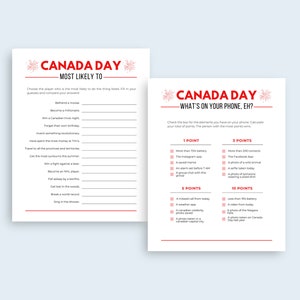 Canada Day Games, 8 Printable Canada Day Activities, Canada Day Game ...