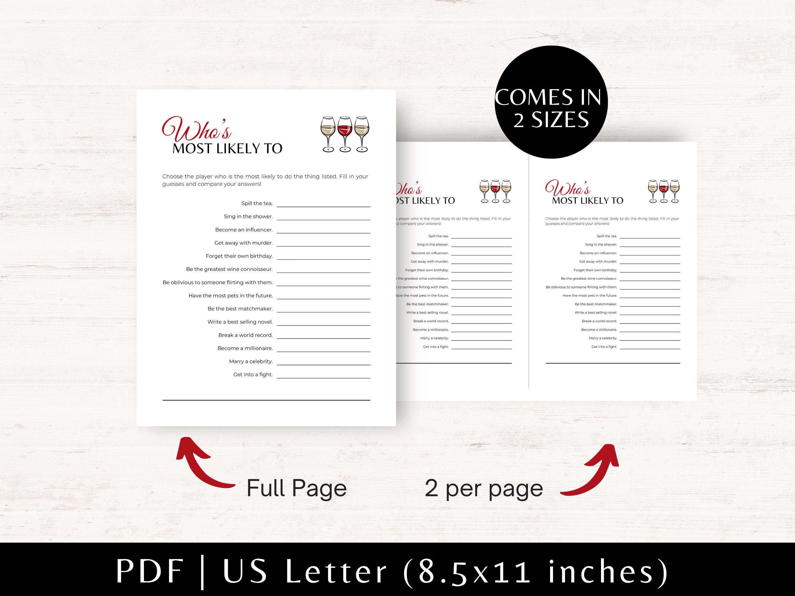 Wine Party Games, 10 Printable Wine Tasting Party Games, Fun Game ...
