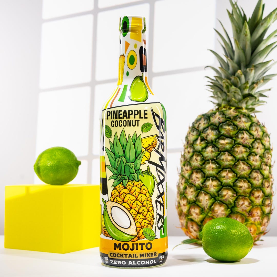 Cocktail Mixer Pineapple Coconut Mojito Syrup, Non-alcoholic Cocktail ...