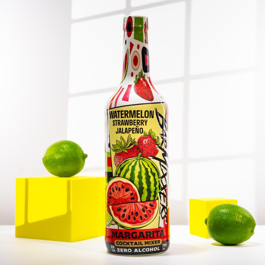 Cocktail Mixer Spicy Watermelon Strawberry Jalapeño Margarita Syrup ...