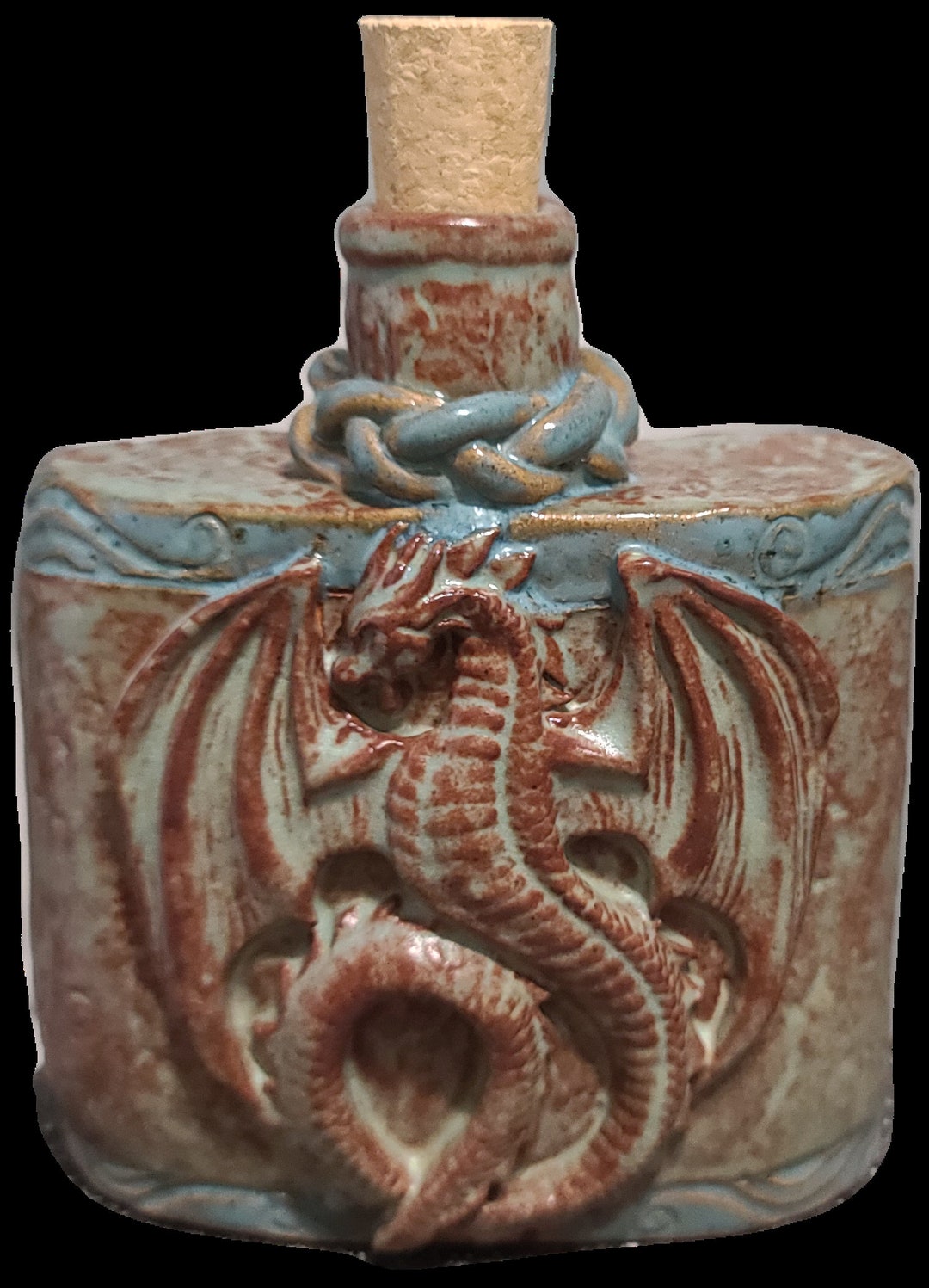 Hand Built Dragon Flask Collection 10 of 18 - Etsy