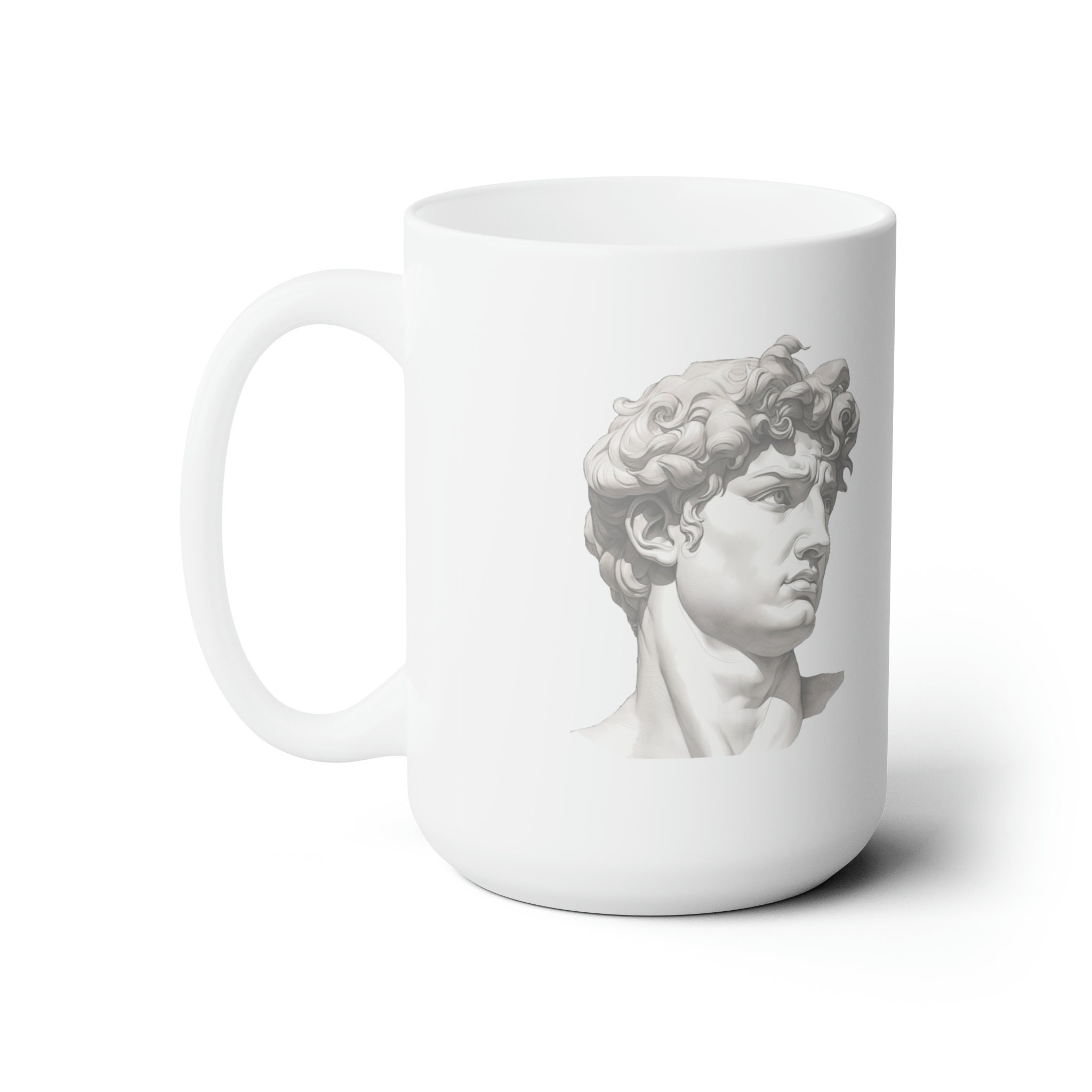 Michelangelo's David Statue Modern Graphic Ceramic Mug - Etsy