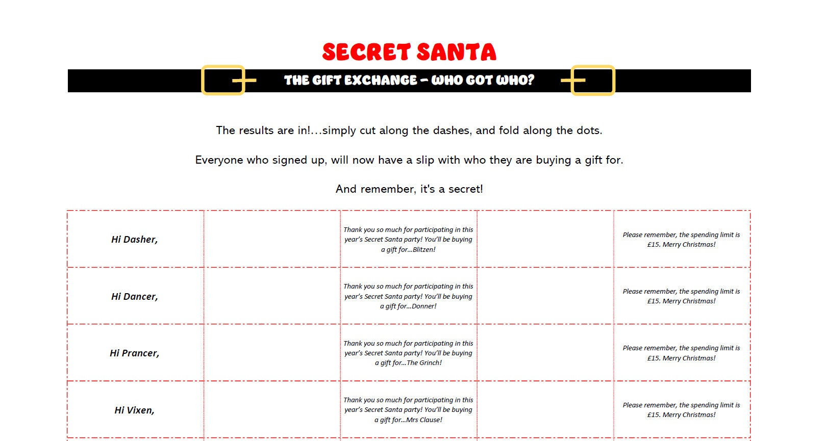 Secret Santa Generator - Etsy