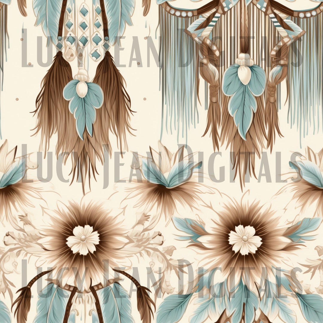 Western Boho Seamless File - Etsy