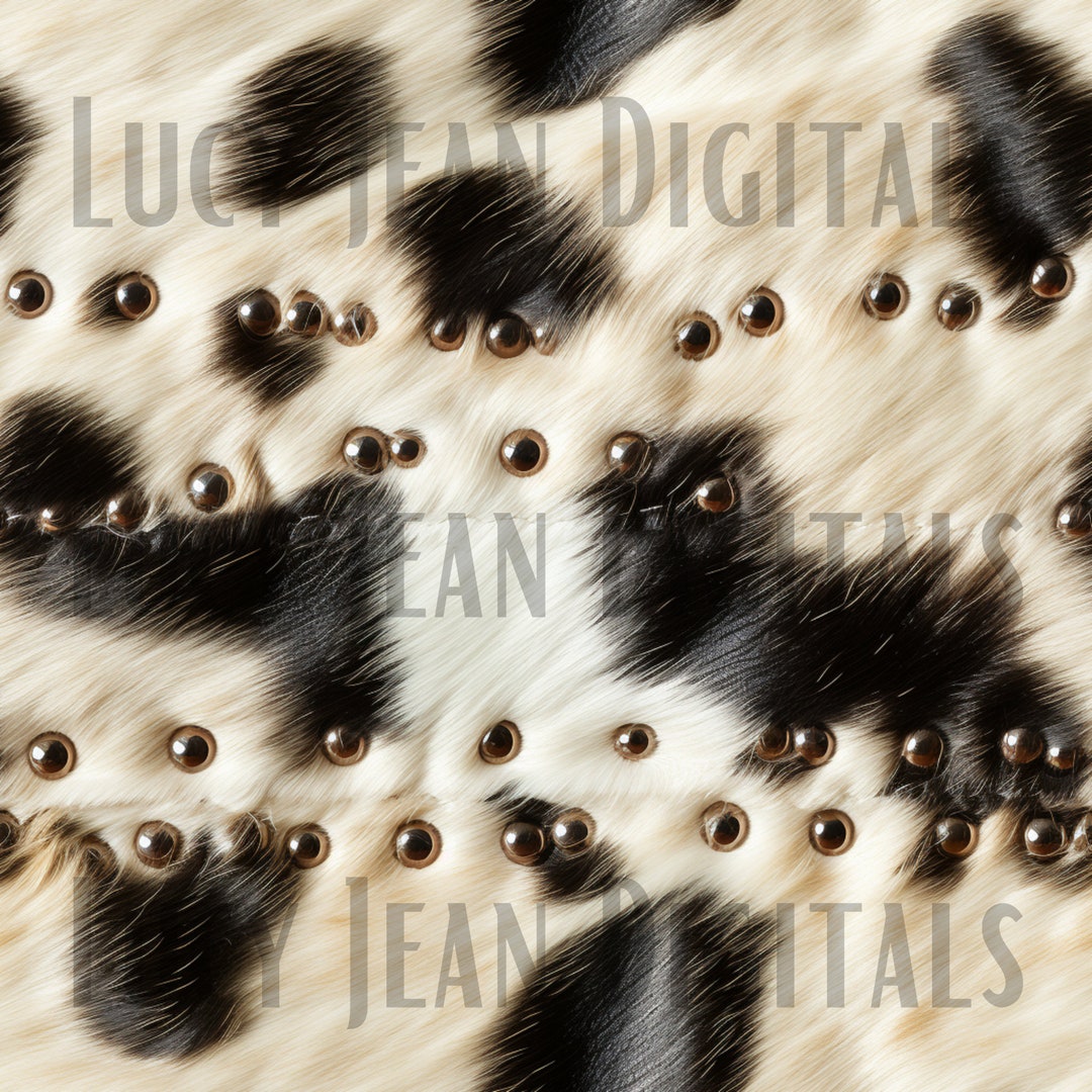 Realistic Cowhide Seamless File - Etsy