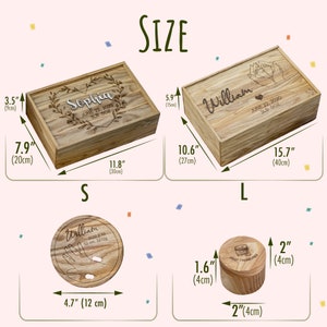 Wooden Christening Keepsake Chest, Engraved Baby Storage Box, Baptism ...