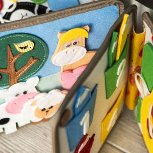 Montessori Quiet Book, Toddler Busy Book, Soft Activity Book, Felt ...