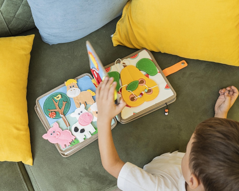 Montessori Quiet Book, Toddler Busy Book, Soft Activity Book, Felt ...