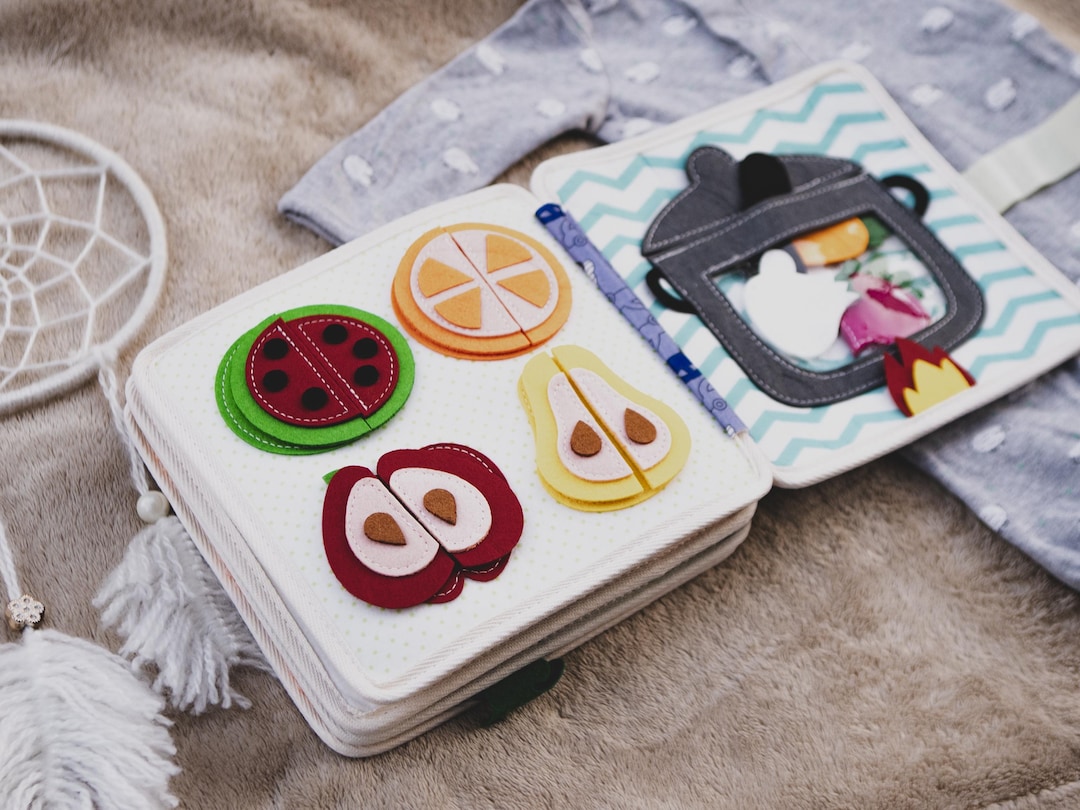 Cute Quiet Book for Kids, Toddler Felt Book, Educational Busy Book ...