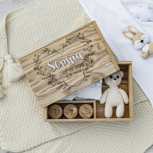 Personalized Baby Memory Box, Custom Baby Keepsake Box, Newborn Gift ...