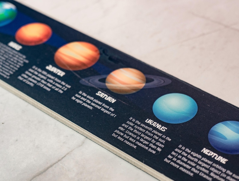 Montessori Solar System Wooden Puzzle, Educational Toy, Space Learning ...