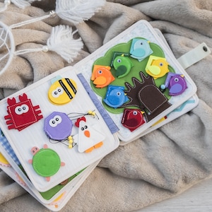 Cute Quiet Book for Kids, Toddler Felt Book, Educational Busy Book ...