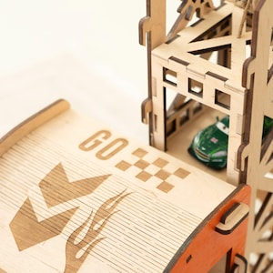 Custom Toy Car Jump Ramp, Wood Car Garage, Wooden Race Car Track, Toy ...