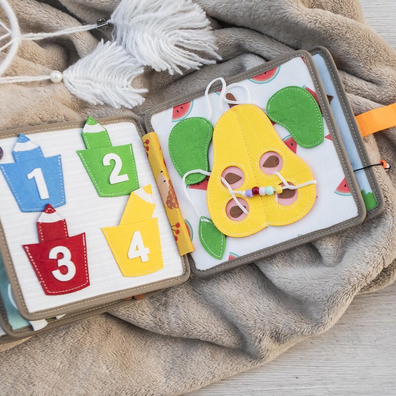 Childrens Soft Busy Book - Etsy