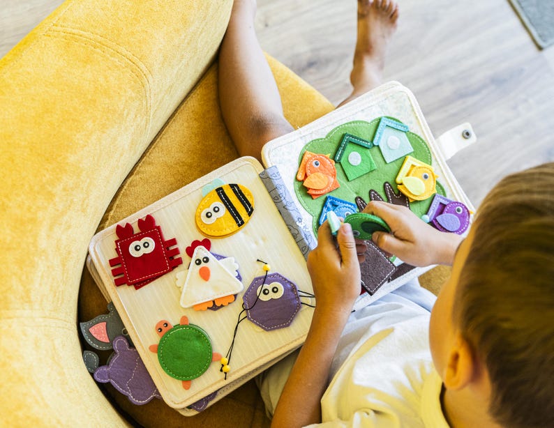 Montessori Toddler Quiet Book Sensory Busy Pages Felt Learning Toy ...
