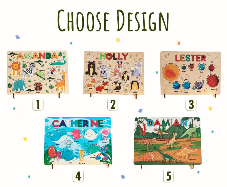 Educational Safari Animals Puzzle, Animal Busy Board for Kids, Custom ...