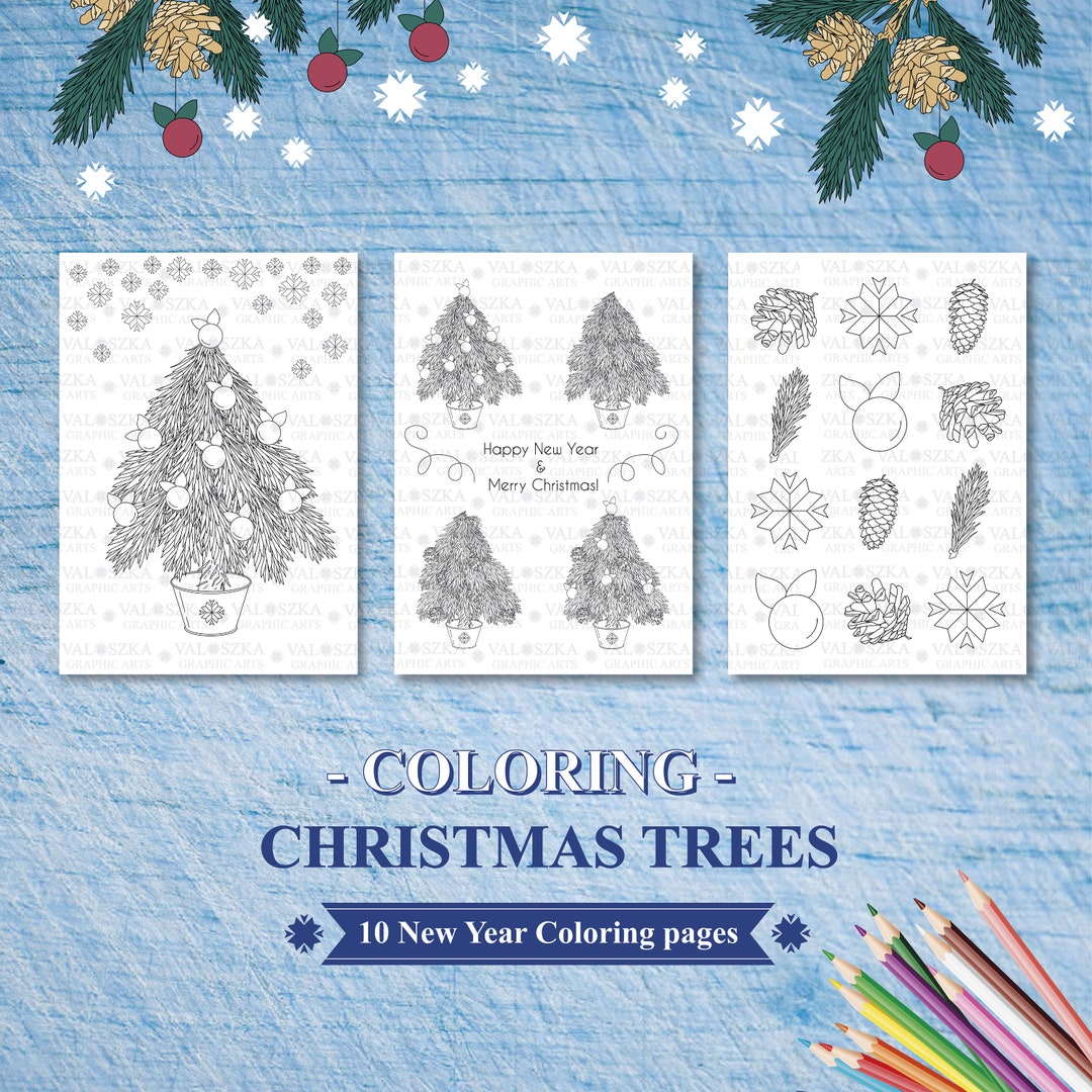 Christmas Coloring Book Printable Coloring Book Coloring - Etsy