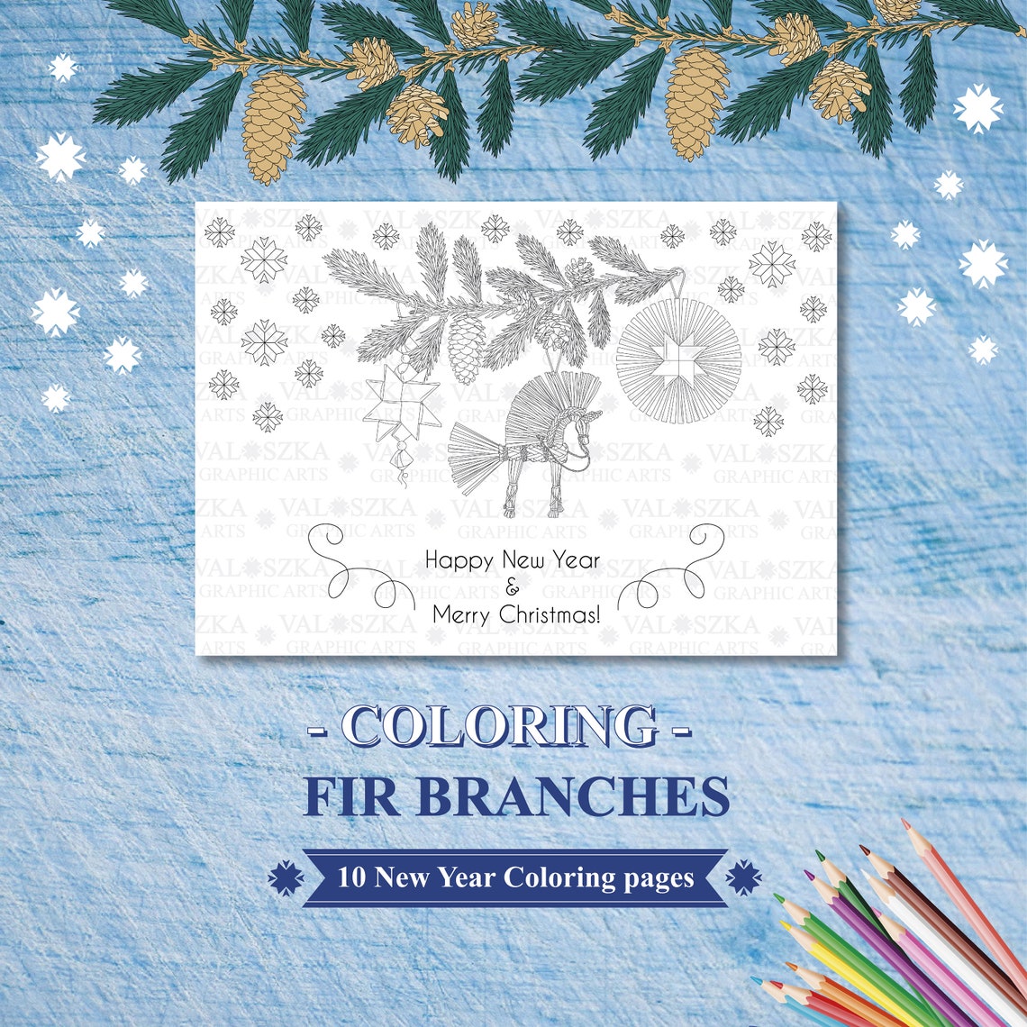 Christmas Coloring Book, Printable Coloring Book, Coloring Book ...