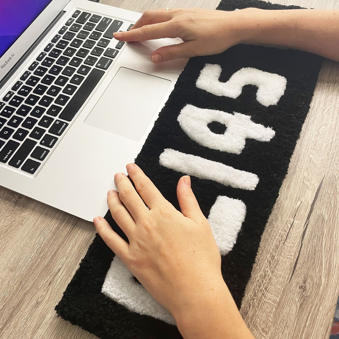 Custom Name Rug, Handmade Custom Keyboard Tufted Rug - Etsy
