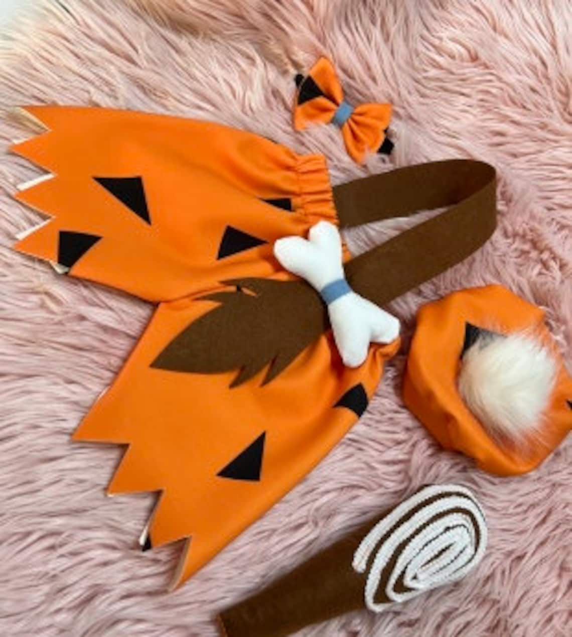 Boy Bambam Costume Flintstone Costume Boy Costume Halloween - Etsy