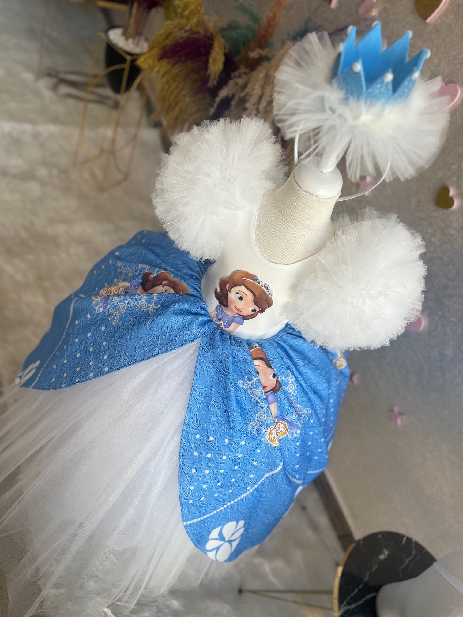 Princess Sofia Costume, Girl Ball Gown, Lavender Princess Dress, 1st Party Costume, Sofia Tulle ...