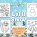 Let It Snow! - 66 Cozy Winter Coloring Pages - Etsy