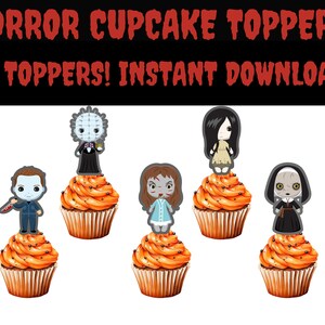 Horror Cupcake Toppers - Etsy