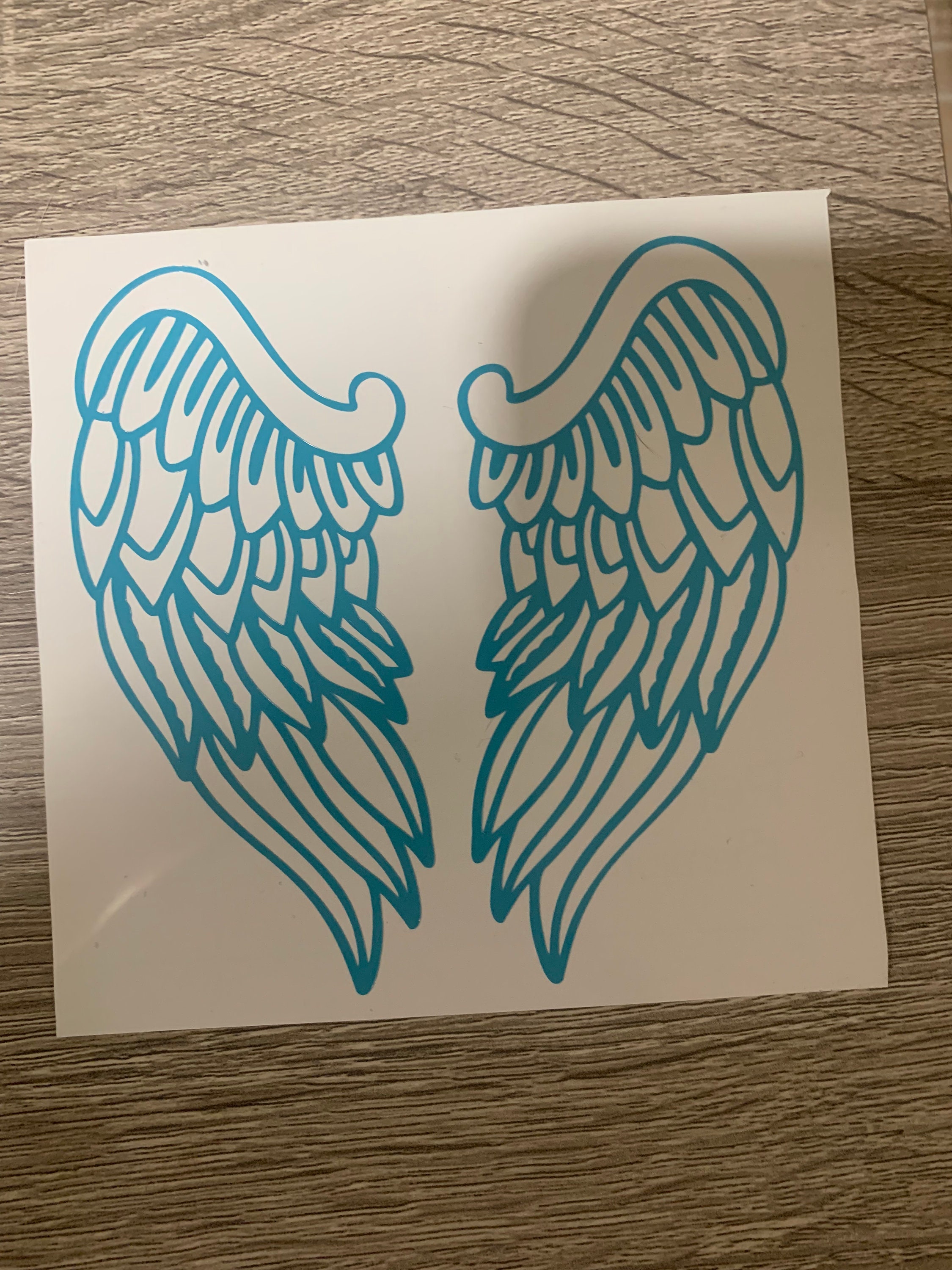 Angel Wings Permanent Vinyl Decal - Etsy