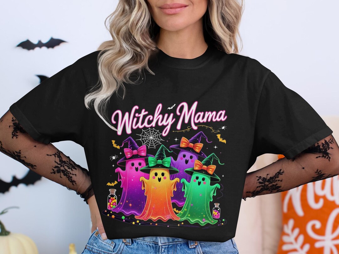 Witchy Mama Ghost PNG, Halloween Digital Download, Spooky Season ...
