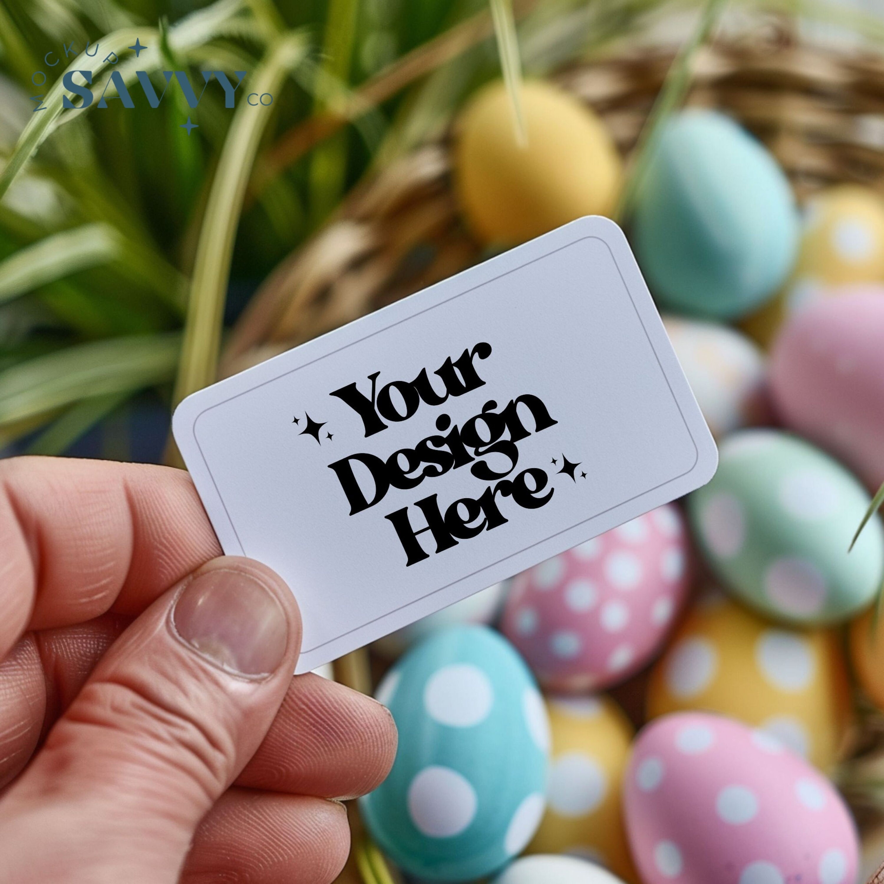 Easter Mockup Bundle Personalized & Custom Stock Images, Round Sticker ...