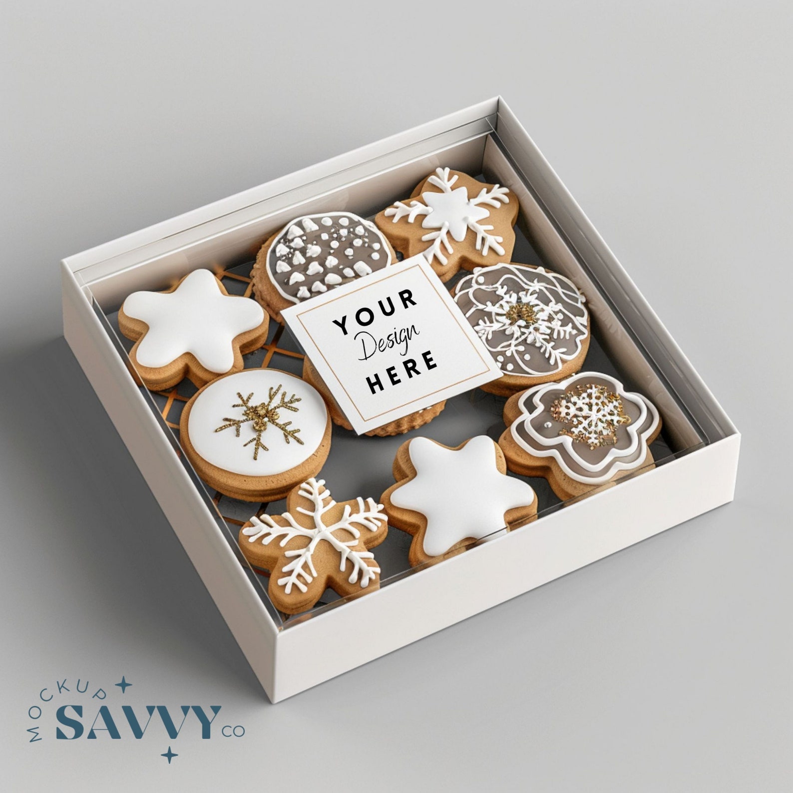 Christmas Cookies Mockup Set, Personalized Cookie Packaging, Custom ...