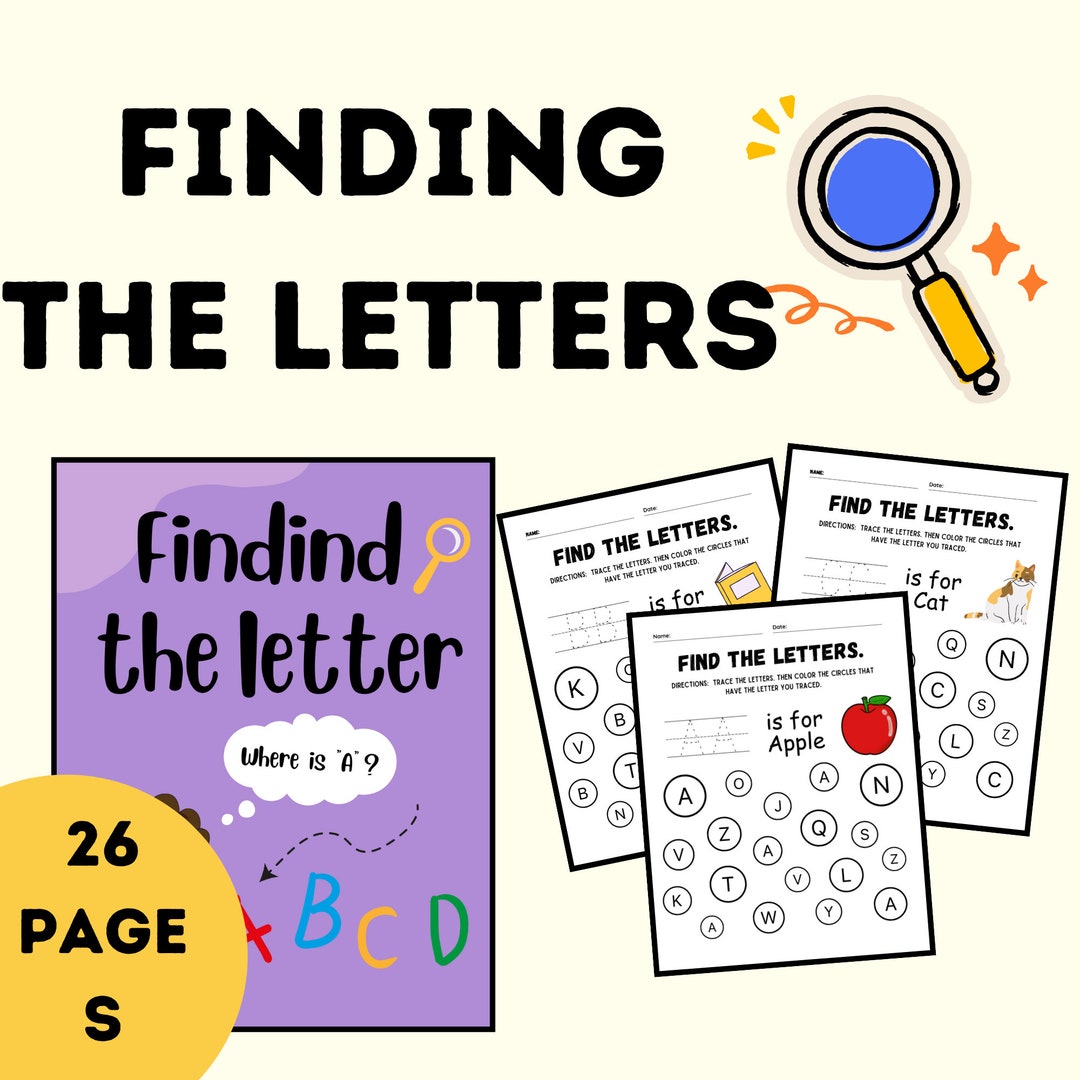 Alphabet Hunt! | Finding the Letter | Alphabet Recognition Worksheets A ...