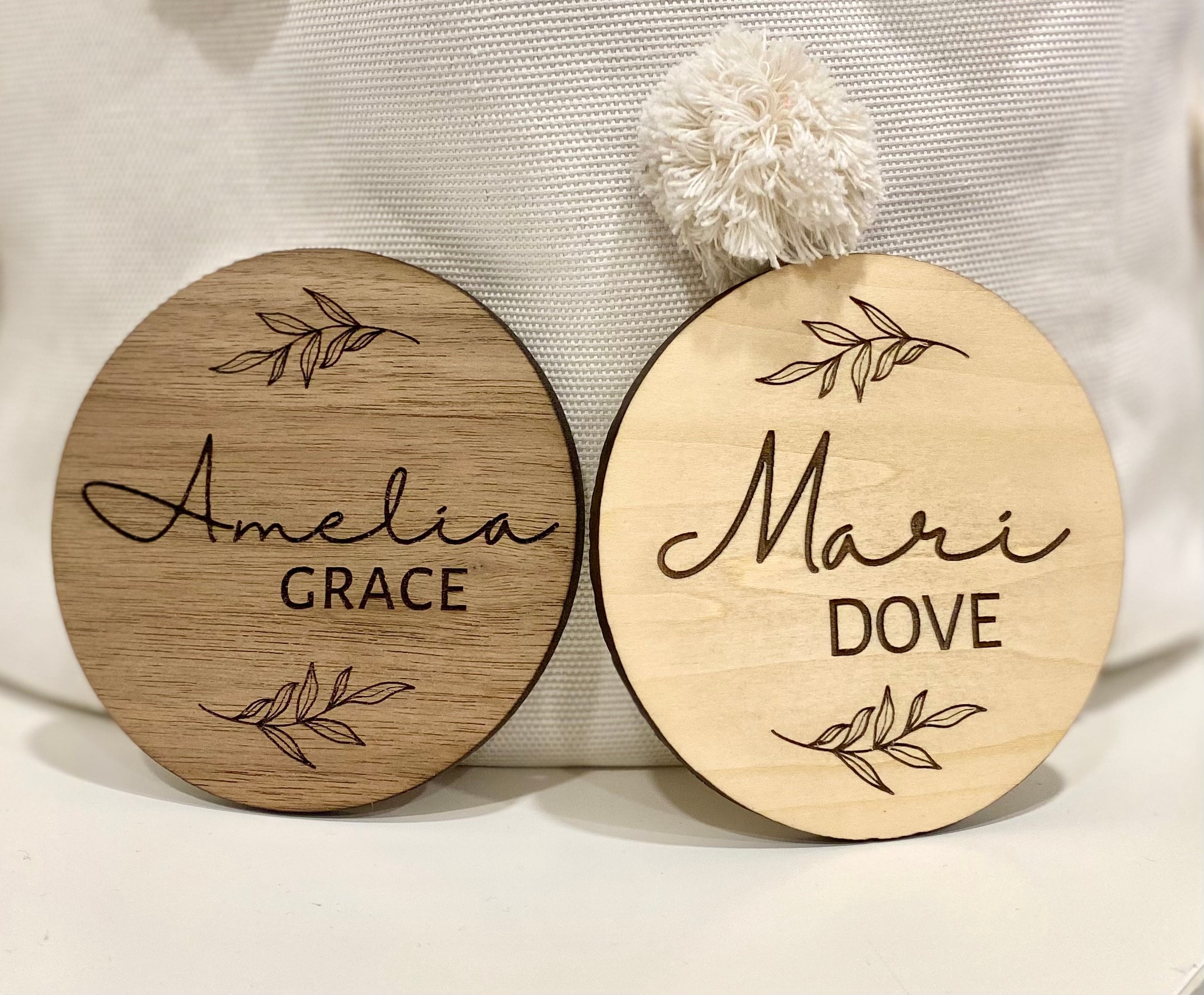 Baby/child Wood Name Plaque: Personalized Laser Engraved - Etsy