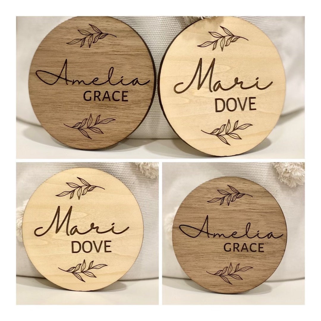 Baby/child Wood Name Plaque: Personalized Laser Engraved - Etsy