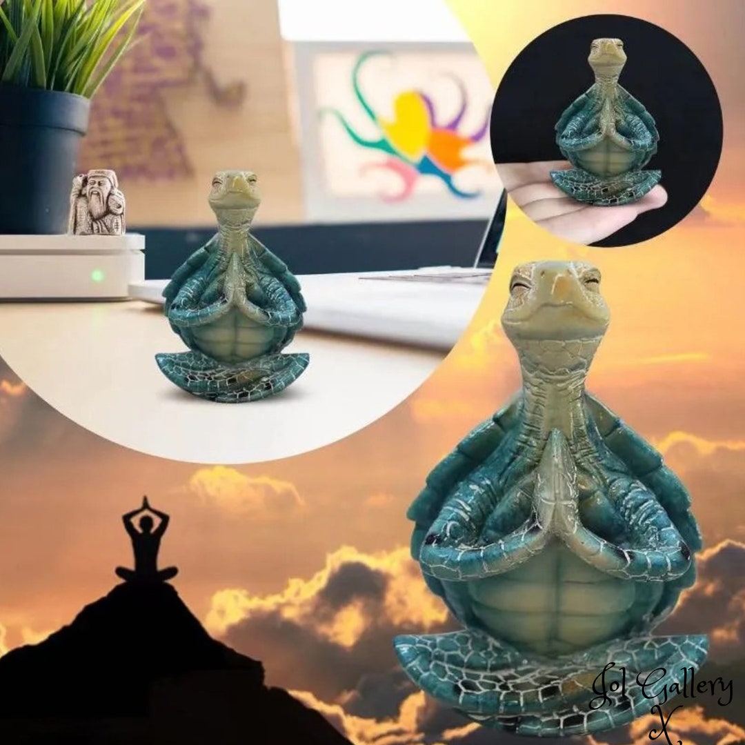 Buddhist Sea Turtle Statue Trinket Copper Animal Sculpture Incense ...